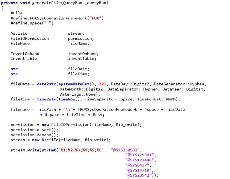 Create dialog, generate csv file with the SysOperation Framework (Ax 2012) – DynamicsFox