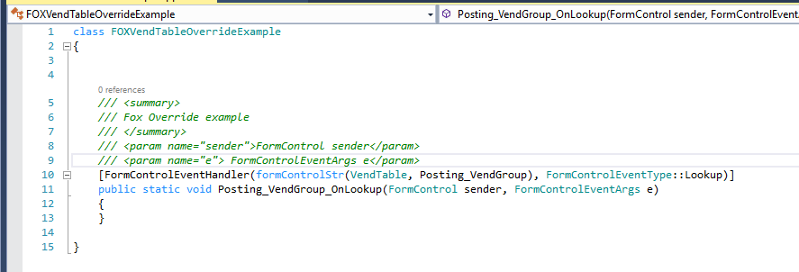 Override form control lookup in Dynamics 365 FO – DynamicsFox