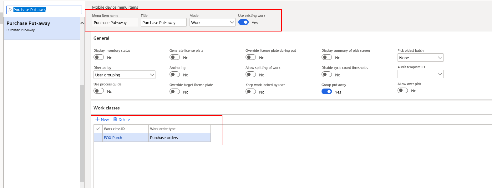 Mobile device setup step by step on advanced warehouse management