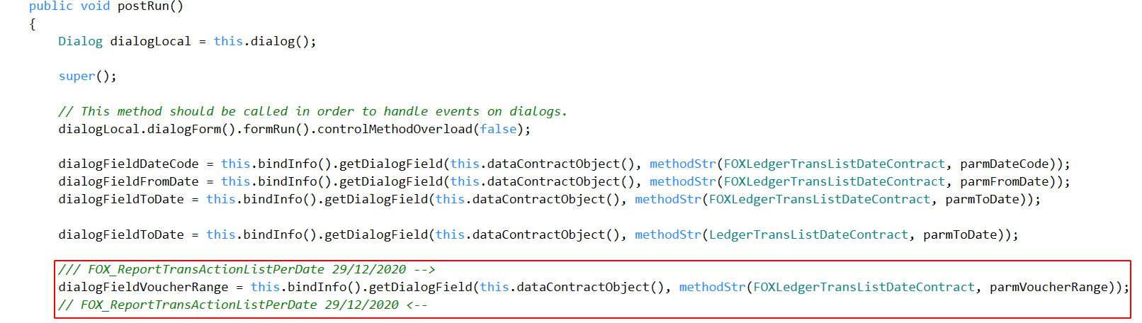 Print query range as dialog parameter in SSRS (RDP) reports (D365 for ...