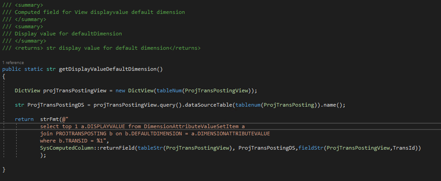Add a computed column to a view example – DynamicsFox